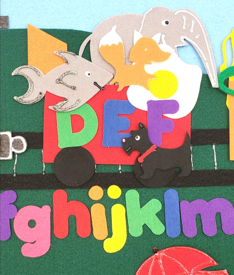 Alphabet train felt board Felt Alphabet train Rainbow | Etsy