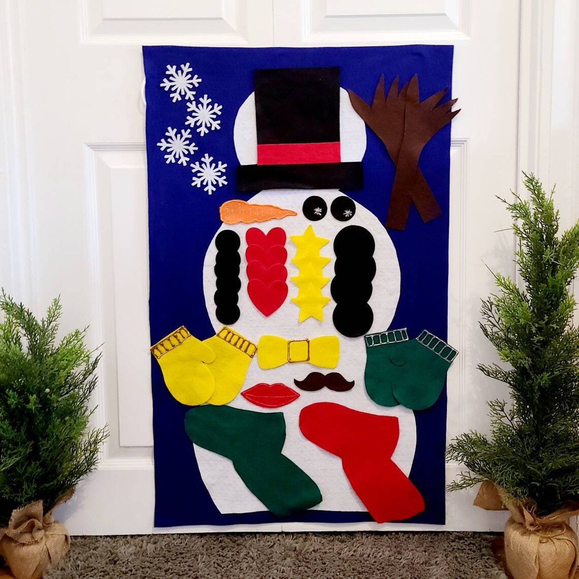 Snowman Felt Board Snowman Felt Set Build a Snowman Felt | Etsy