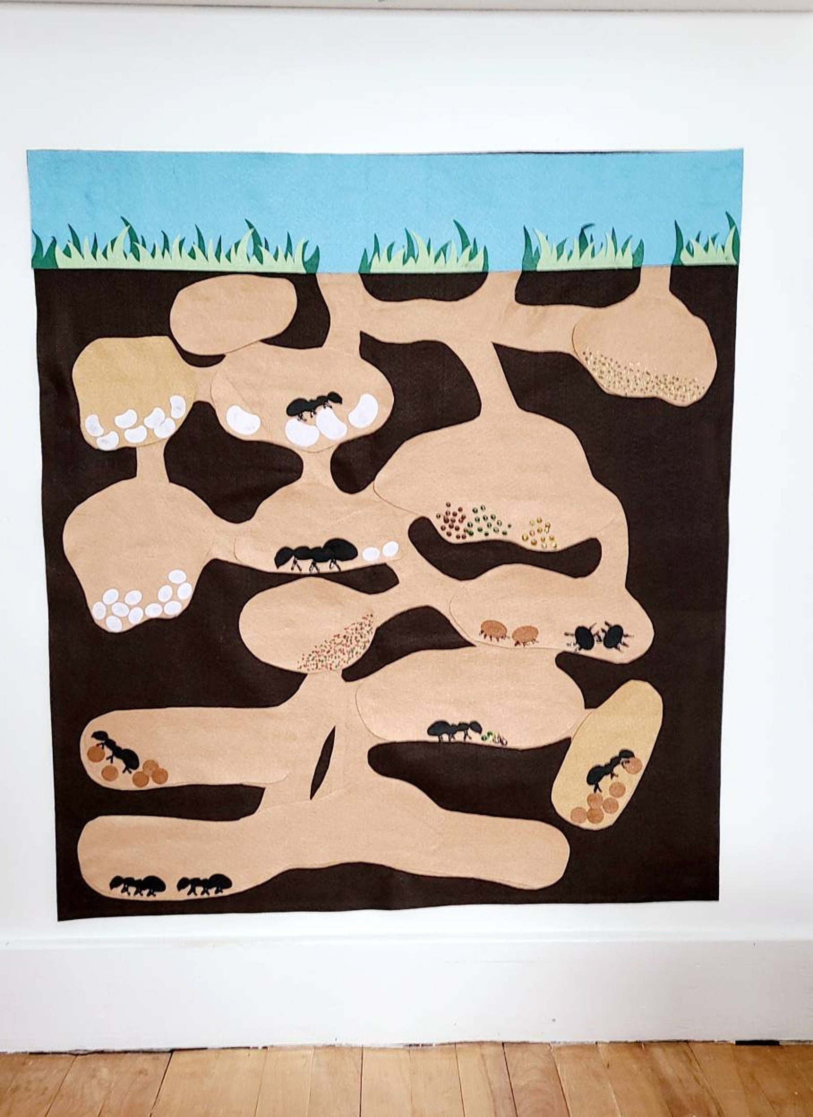 Ant Colony Felt Board Set Ant Habitat Wall Sized Felt - Etsy