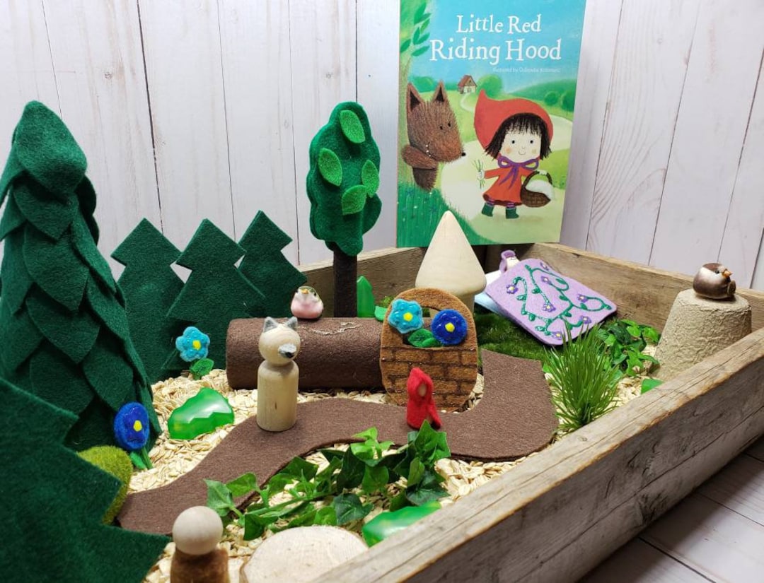 Little Red Riding Hood, Red Riding Hood Sensory Bin, Book Inspired ...