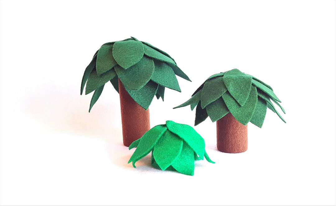 Handmade Felt Trees for Sensory Play. Set of 3. Daycare ECE Circle Time ...
