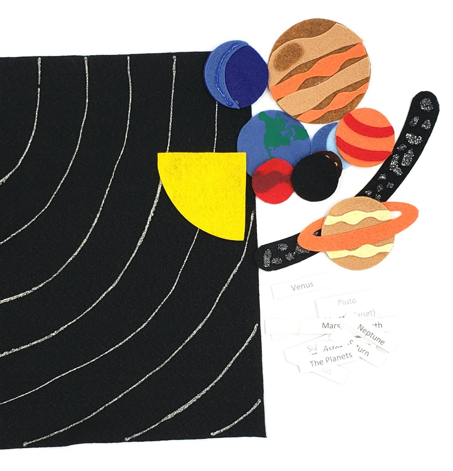 Solar System Felt Board Set Explore space felt board | Etsy