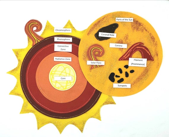 Layers Of The Sun Labeled