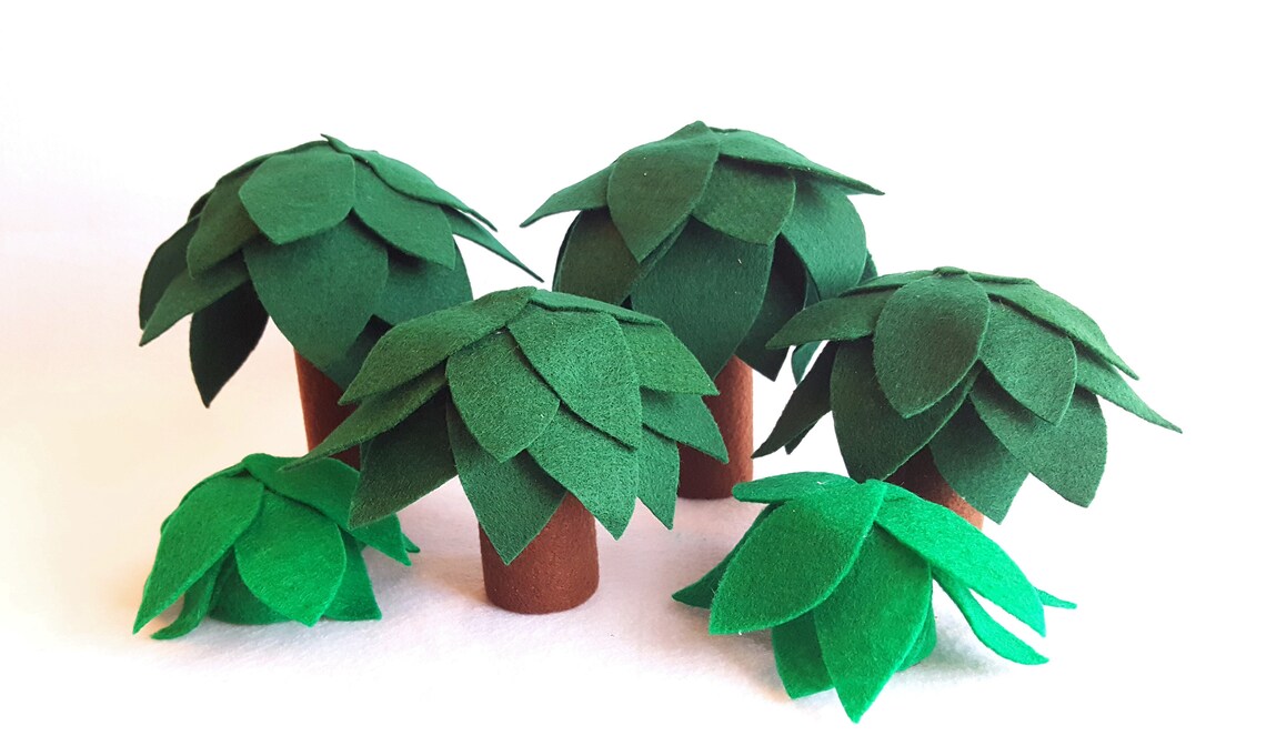 Handmade Felt Trees for Sensory Play. Set of 3. Daycare ECE | Etsy