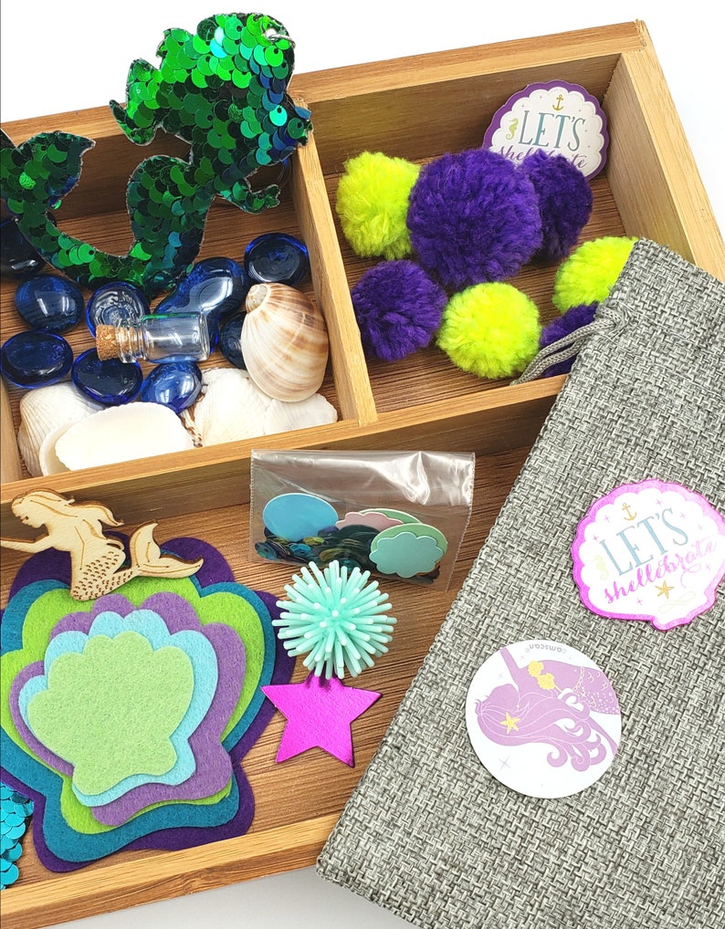 Mermaid Loose Parts Mermaid Tuff Tray Ocean Small World - Etsy
