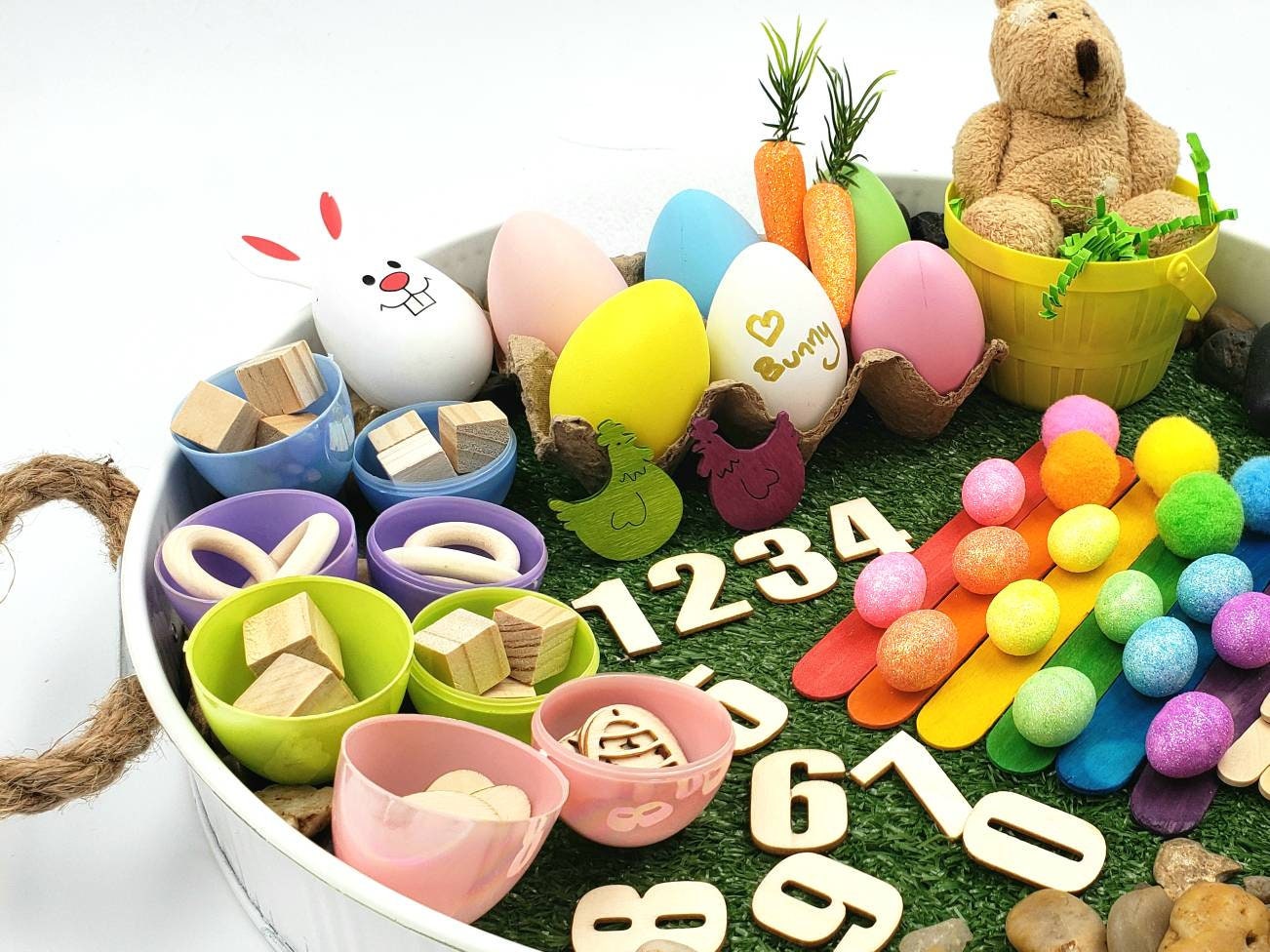 Easter Sensory Bin Bunnies and Eggs Sensory Bin Color - Etsy Canada