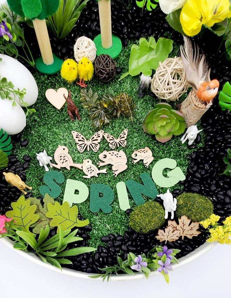Spring Sensory Bin Seasons Bin Spring Winter Thaw Bird | Etsy