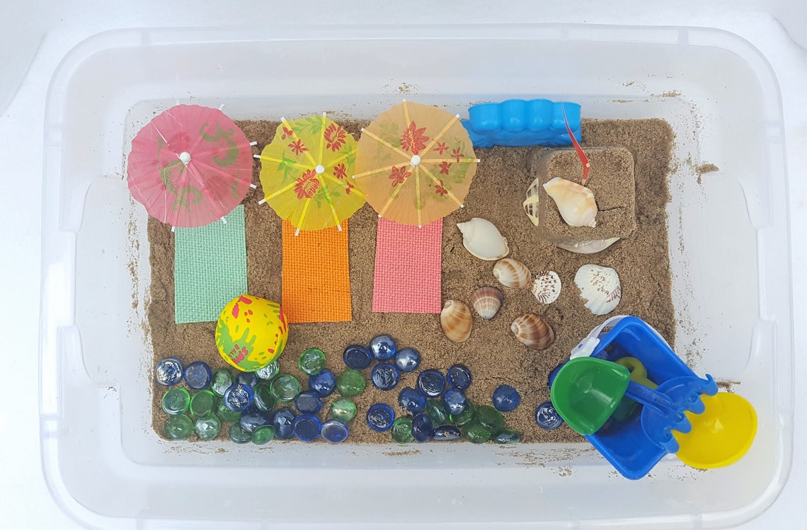Beach Sensory Bin Sand Castle Sensory Bin Sand Castle | Etsy