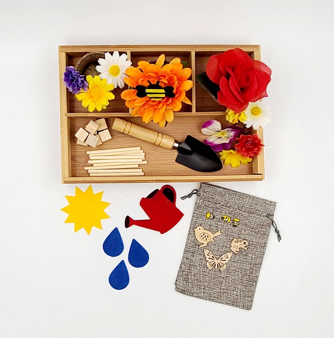Garden Loose Parts, Flower Tuff Tray, Garden Small World, Twig and ...