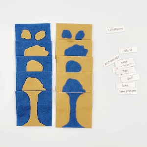 Land and Water Forms | Montessori Landforms - Etsy