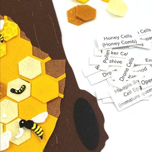 Beehive | Felt Board Set | Beehive Felt Board | Honey Bee Felt Set ...