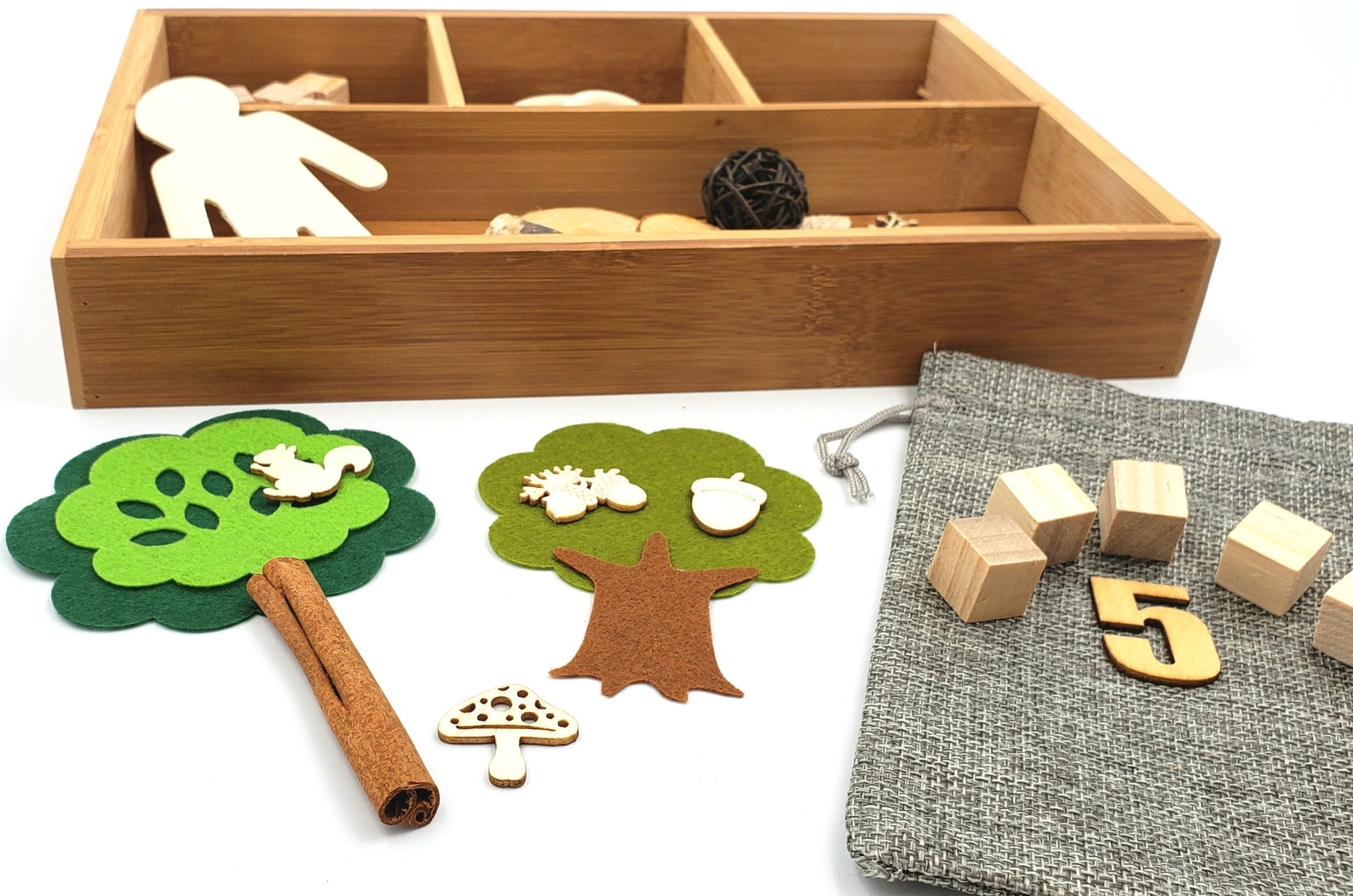 Wood Loose Parts Trees Tuff Tray Forest Small World Twig - Etsy