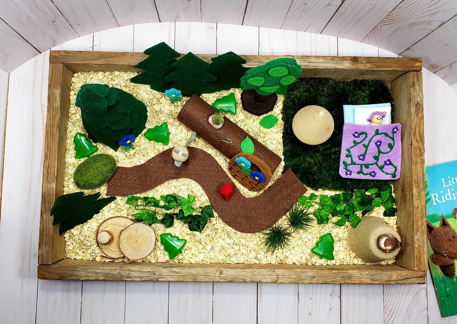 Little Red Riding Hood Red Riding Hood Sensory Bin Book | Etsy UK