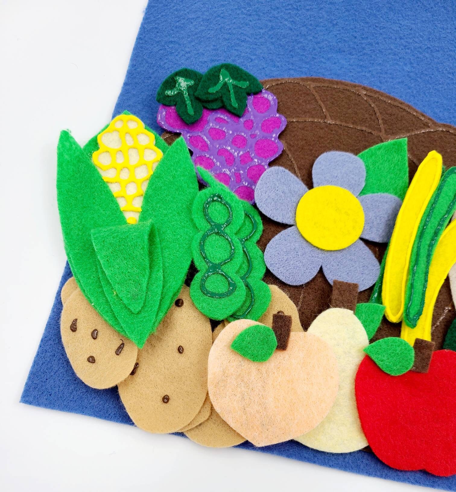 Cornucopia Felt Model Set: Harvest Fruits & Vegetables - Etsy