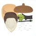 Acorn Anatomy Felt Board Acorn Parts Felt Set Acorn Montessori Felt ...