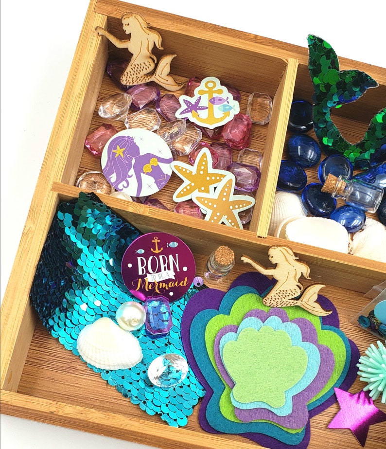 Mermaid Loose Parts Mermaid Tuff Tray Ocean Small World - Etsy