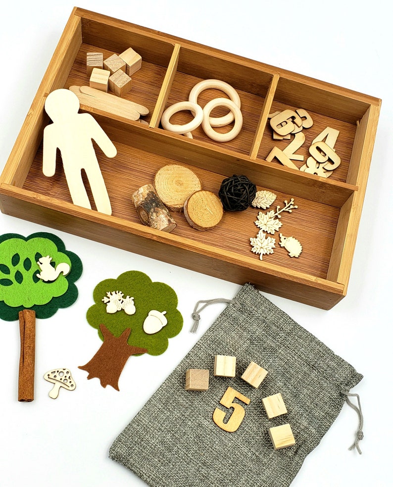 Wood Loose Parts Trees Tuff Tray Forest Small World Twig | Etsy