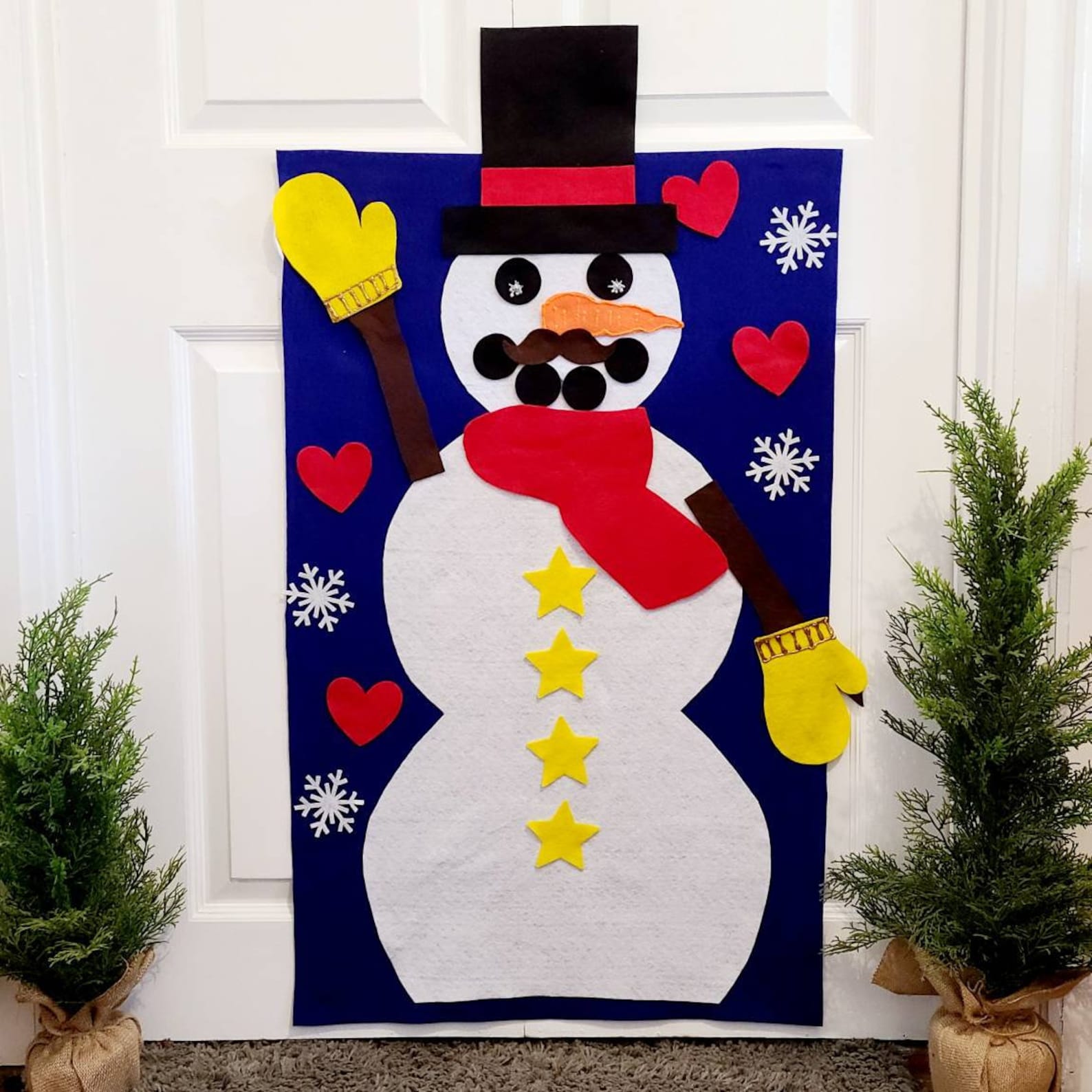 Snowman Felt Board Snowman Felt Set Build a Snowman Felt | Etsy