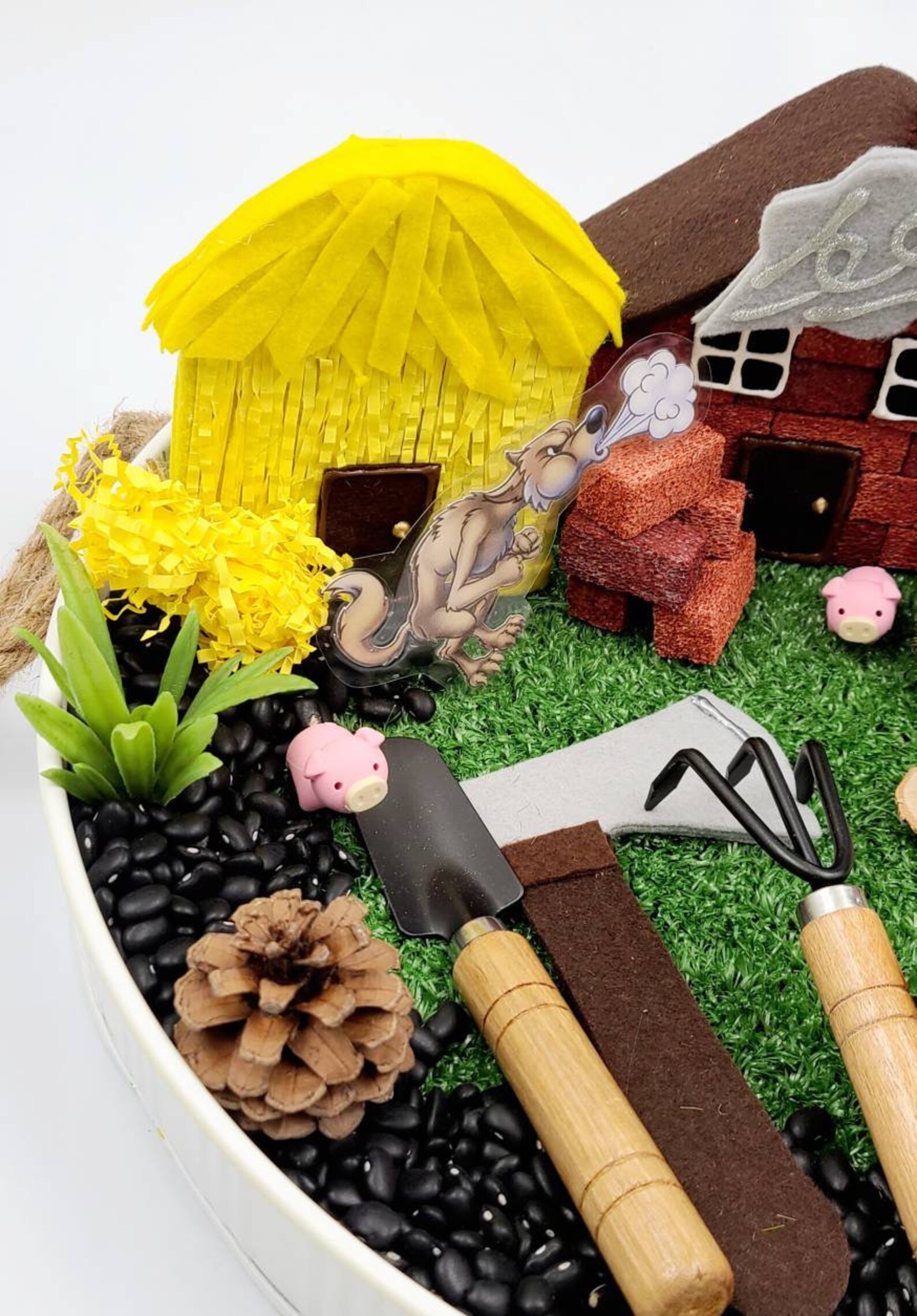 Three Little Pigs 3 Little Pigs Sensory Bin Book Inspired | Etsy