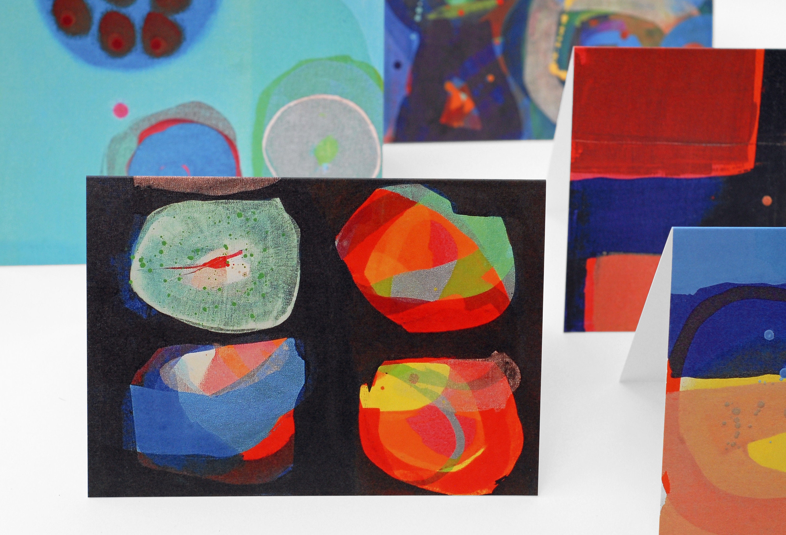 Abstract Art Greetings Cards Pack of Five - Etsy UK