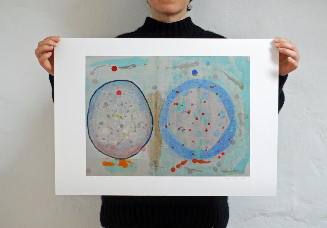 Blue Abstract Art Print, Cornish Art, Gift for Her - Etsy