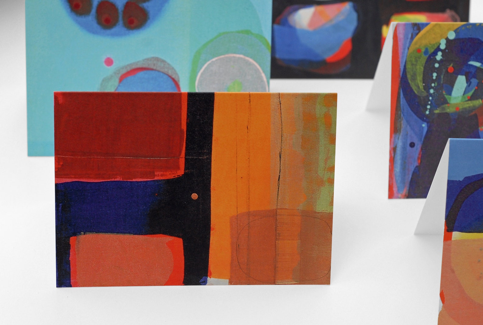 Abstract Art Greetings Cards Pack of Five - Etsy