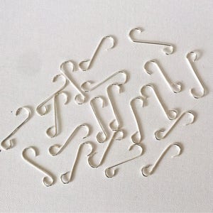 Silver Colored Ornament Hooks / Set of 20 Hooks - Etsy