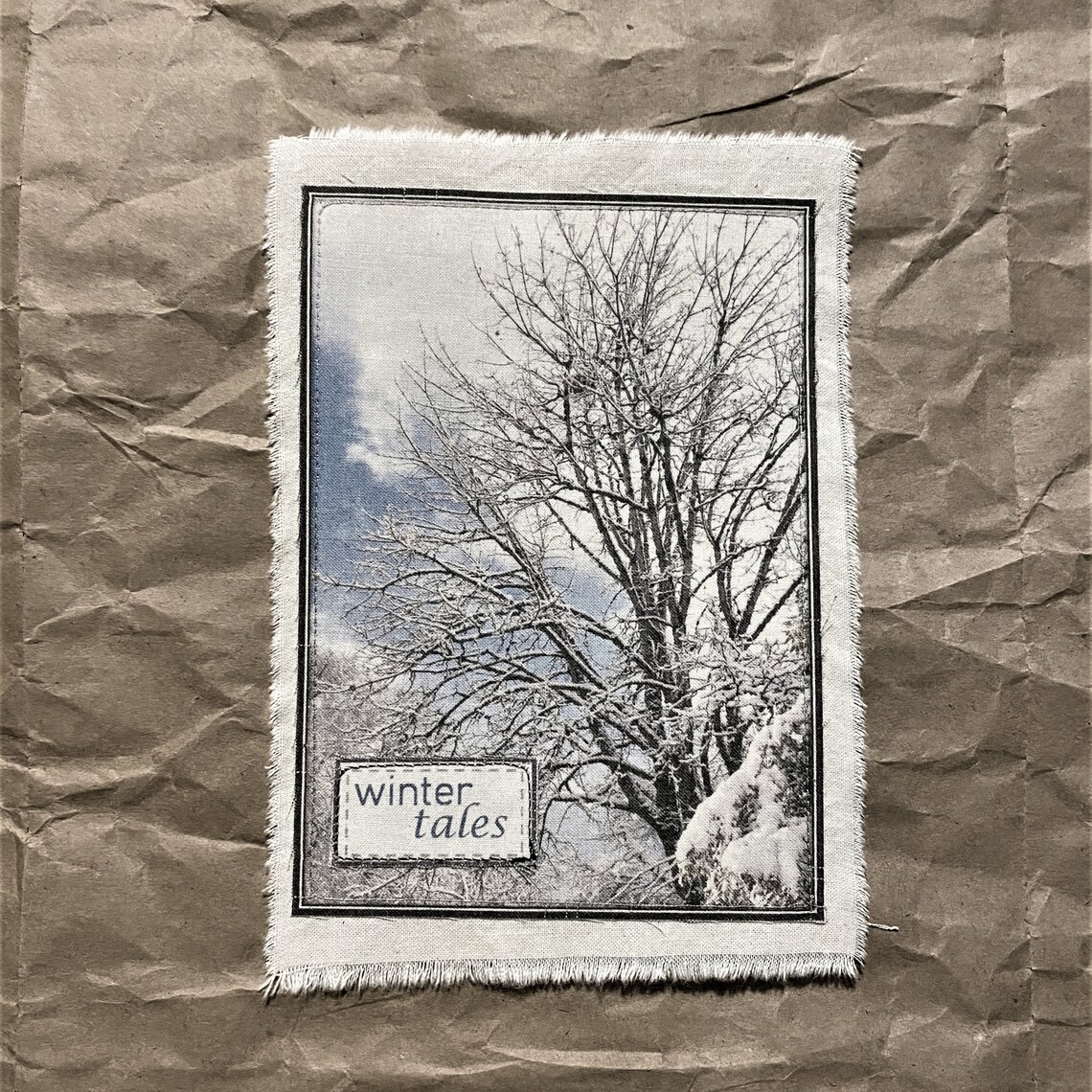 Winter Journal Topper / Journal Topper / Junk Journal Topper / - Etsy