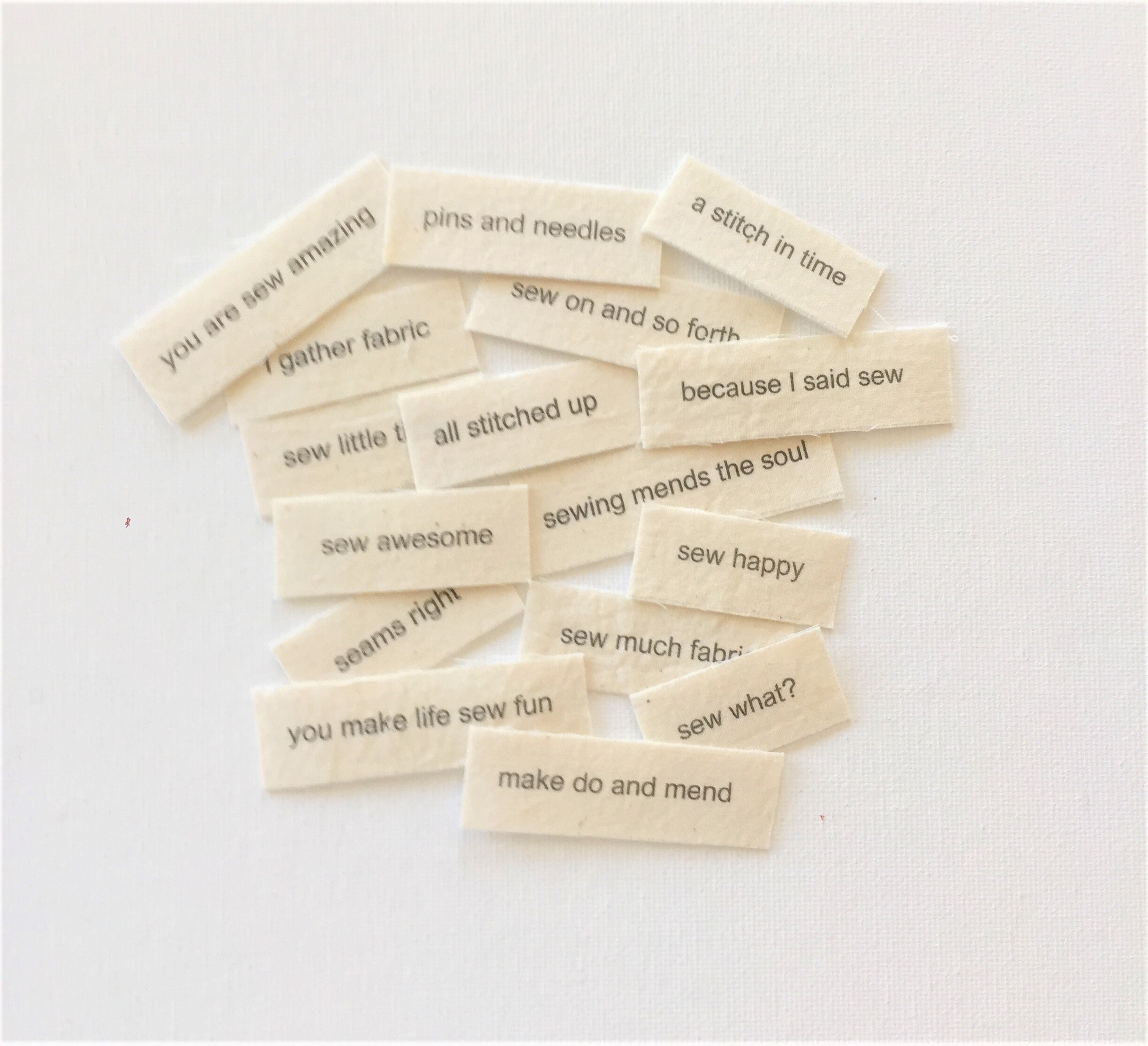 Quilting Word Tiles / Words on Fabric / Fabric Word Tiles / Junk ...