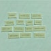 Summertime Words Tiles # 2 / Set of 14 Word Tiles / Fabric Word Tiles ...