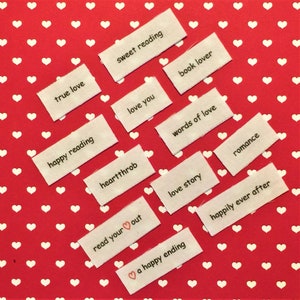 Valentine's Day Word Tiles / 12 Word Tiles / Bookmark Word Tiles ...