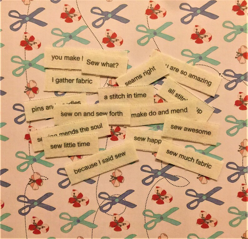 Words to Sew by DIGITAL DOWNLOAD/ Fabric Words / Fabric Word - Etsy