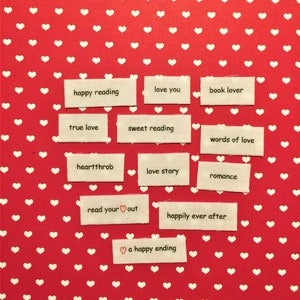 Valentine's Day Word Tiles / 12 Word Tiles / Bookmark Word Tiles ...
