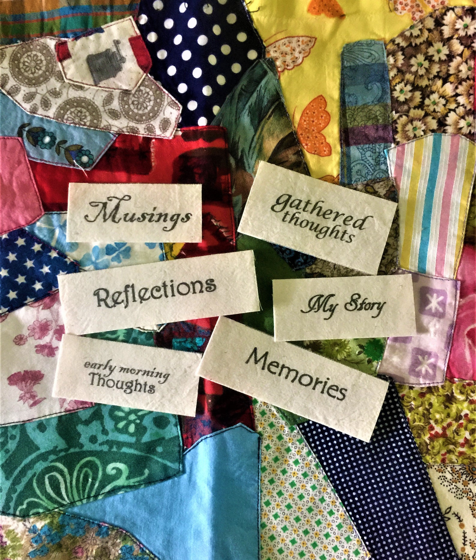 Journal Cover Words Set of 6 1 / Words on Fabric / Words on - Etsy