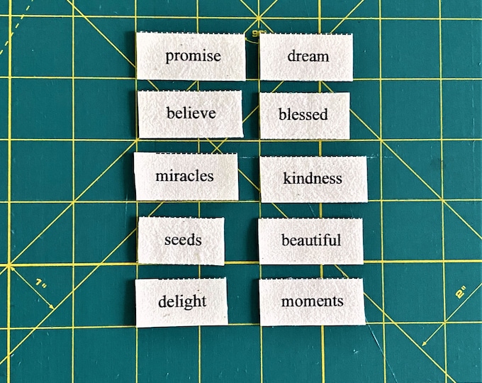 Words of Promise Mini Word Tile Set / Set of 10 Word Tiles / Fabric ...