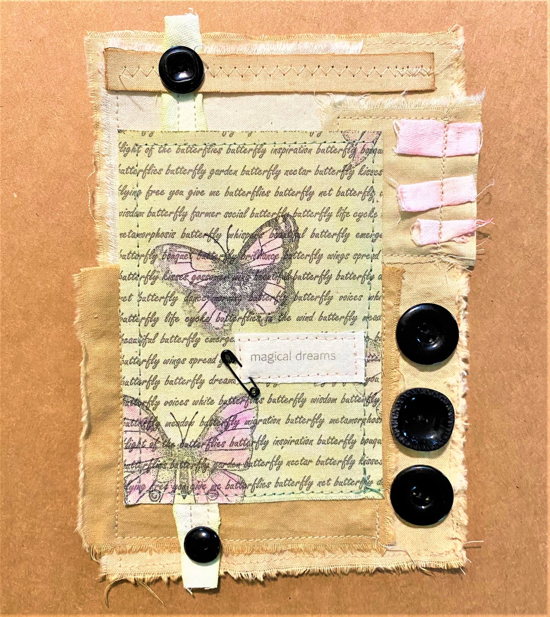 Butterfly Journal Cover / Journal Topper / Junk Journal Topper / Book ...