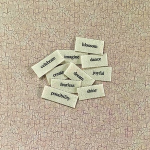 Words of Possibility Mini Word Tile Set / Set of 10 Word Tiles / Fabric ...