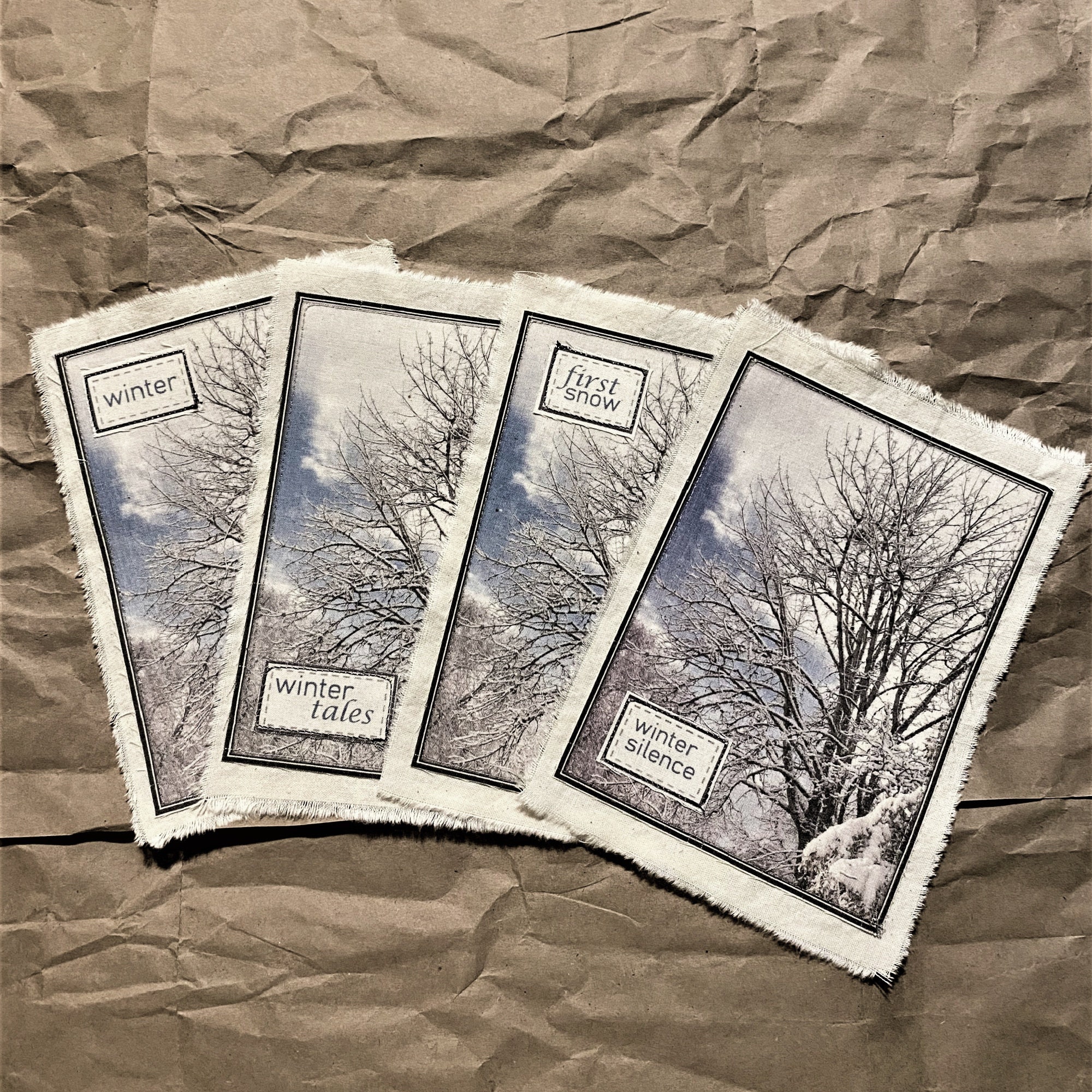 Winter Journal Topper / Journal Topper / Junk Journal Topper / - Etsy