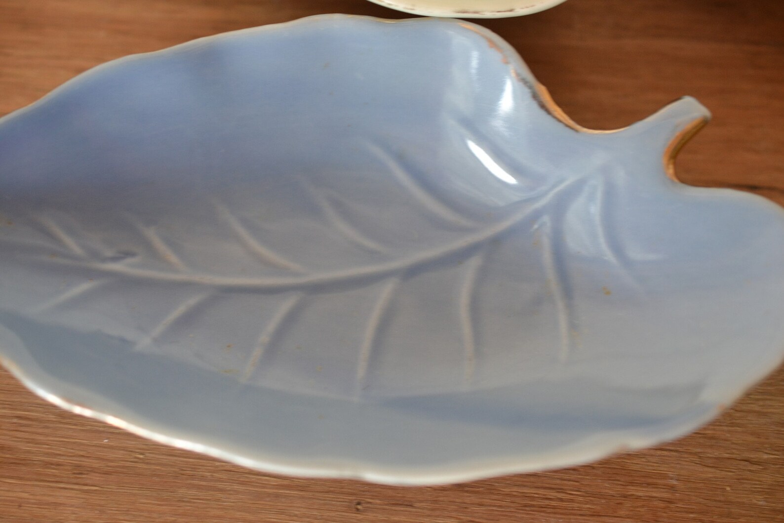 Vintage 10 X Ceramic Leaf Dish Plates Green Mauve Japan Serving Plates ...