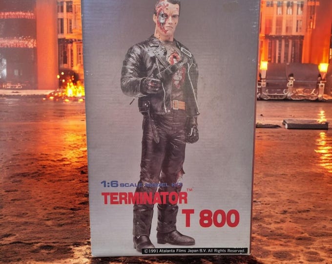 Vintage Terminator 2 T800 1:6 Scale Model Kit Tsukuda Hobby Soft Vinyl ...