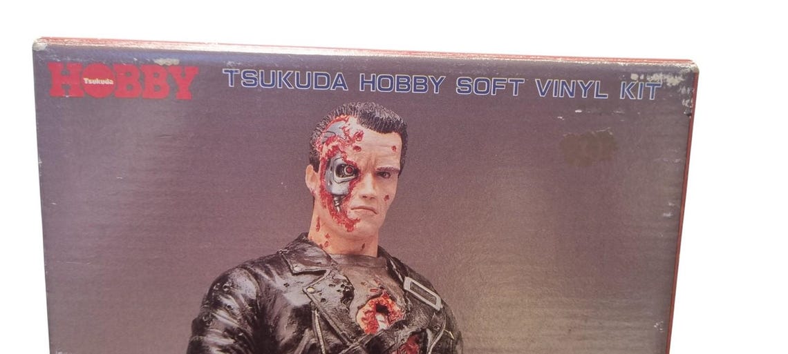 Vintage Terminator 2 T800 1:6 Scale Model Kit Tsukuda Hobby Soft Vinyl ...