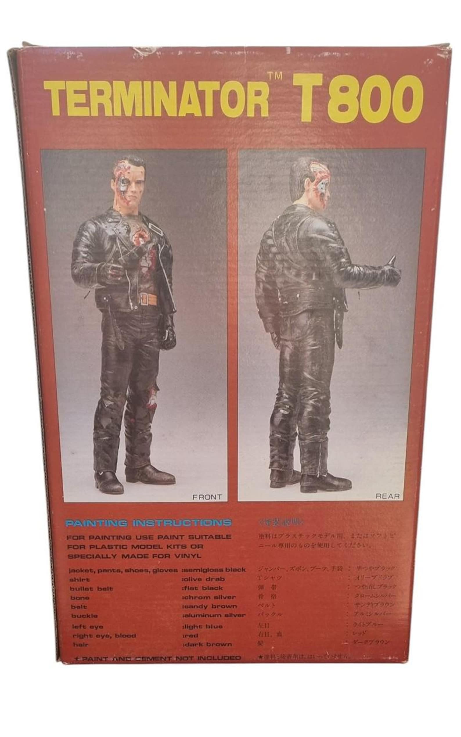 Vintage Terminator 2 T800 1:6 Scale Model Kit Tsukuda Hobby Soft Vinyl ...
