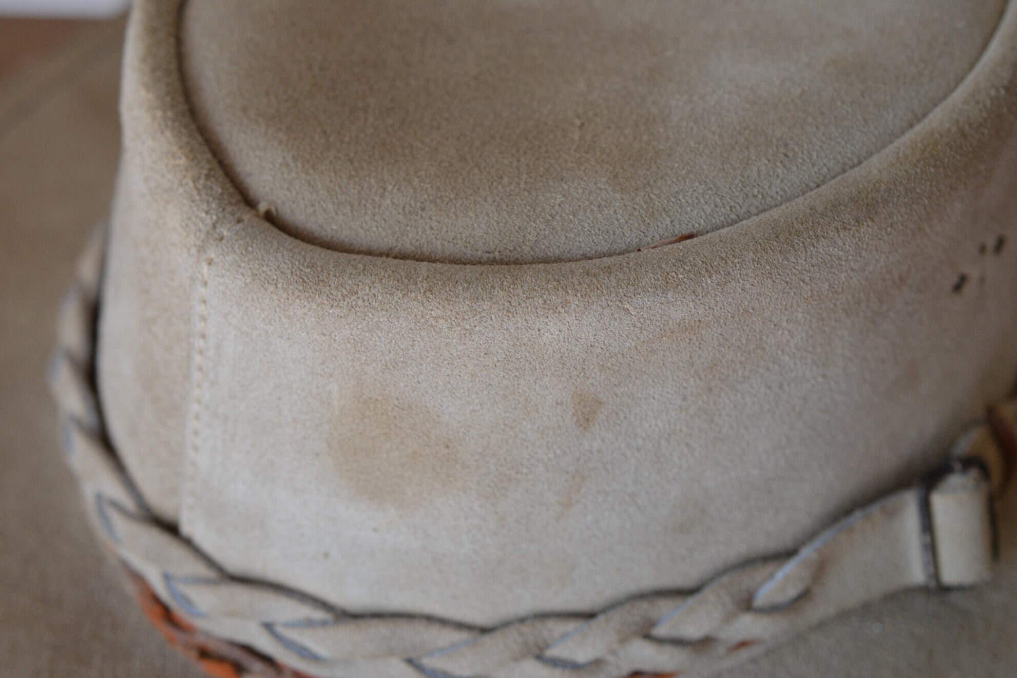 Vintage Overlander Cowboy Hat Tan Australian Suede Leather 59 | Etsy