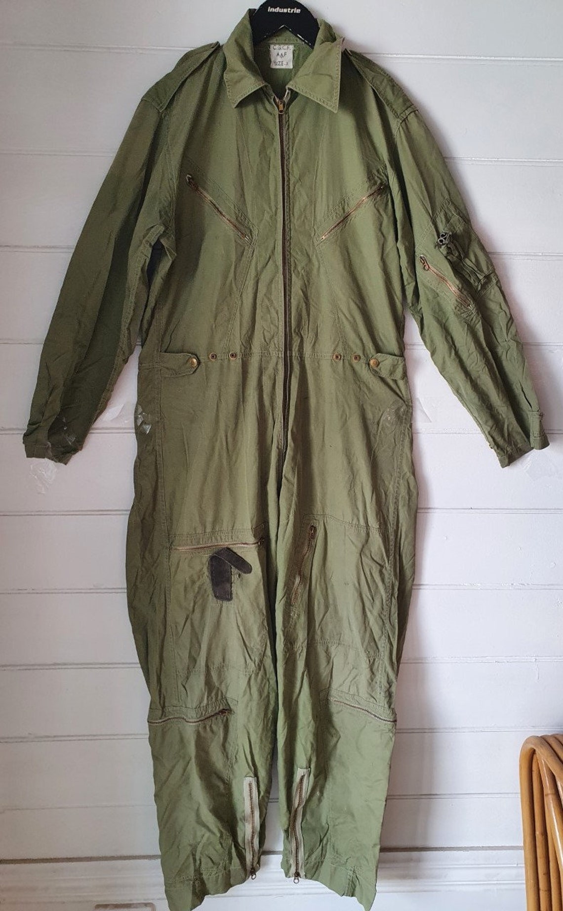 Vintage WWII aviation pilots overalls lightning zips C.G.C.F | Etsy