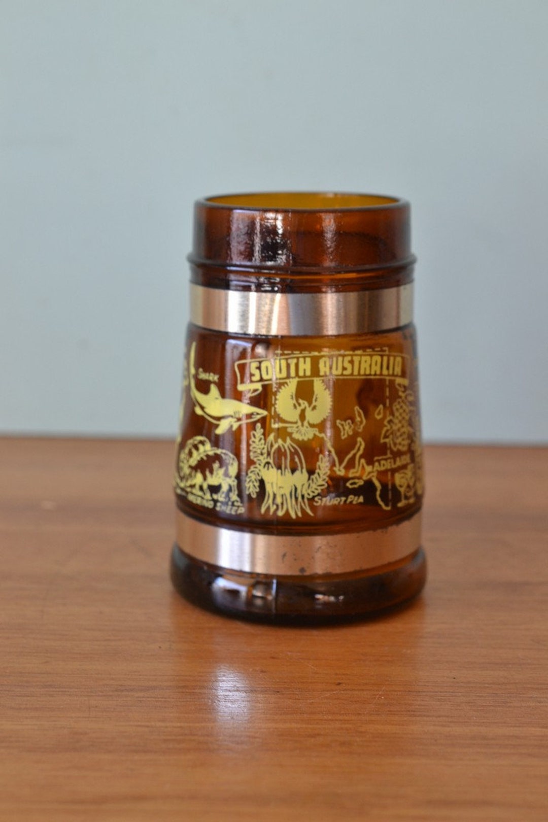 Vintage SA South Australia Beer Stein Tiki Retro Ot11 - Etsy