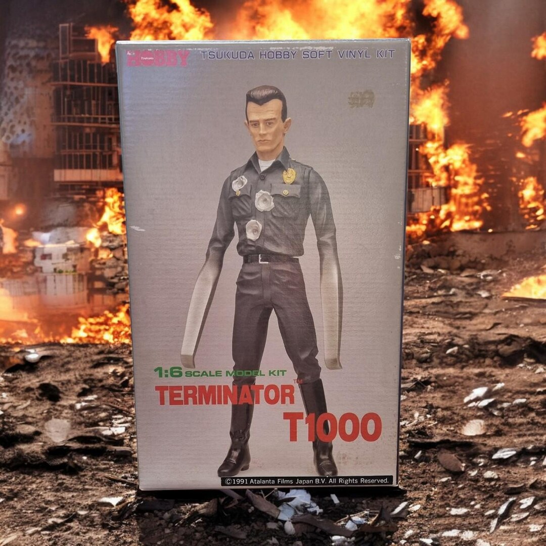 Vintage Terminator 2 T1000 1:6 Scale Model Kit Tsukuda Hobby Soft Vinyl ...