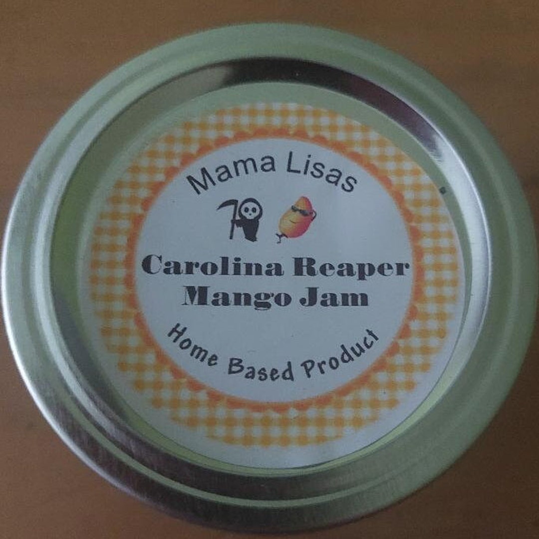 Mama Lisas Spicy Jams and Jelly Carolina Reaper Mango Jam - Etsy