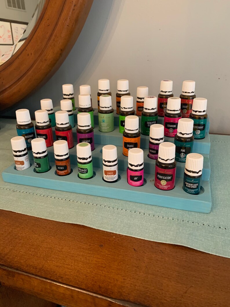 Rustic 4 Tier Essential Oil Rack - Etsy