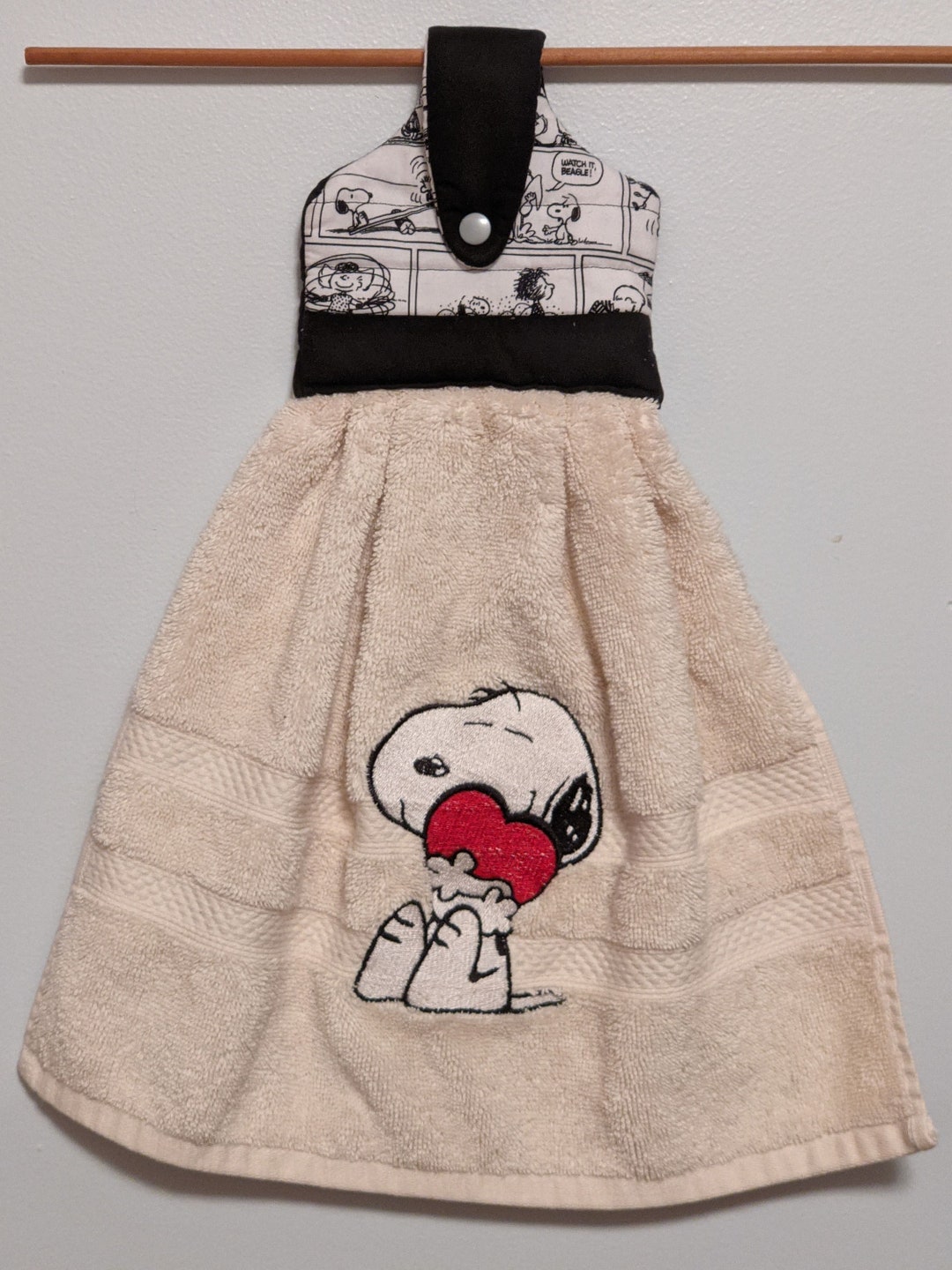 Snoopy Hanging Towel - Etsy