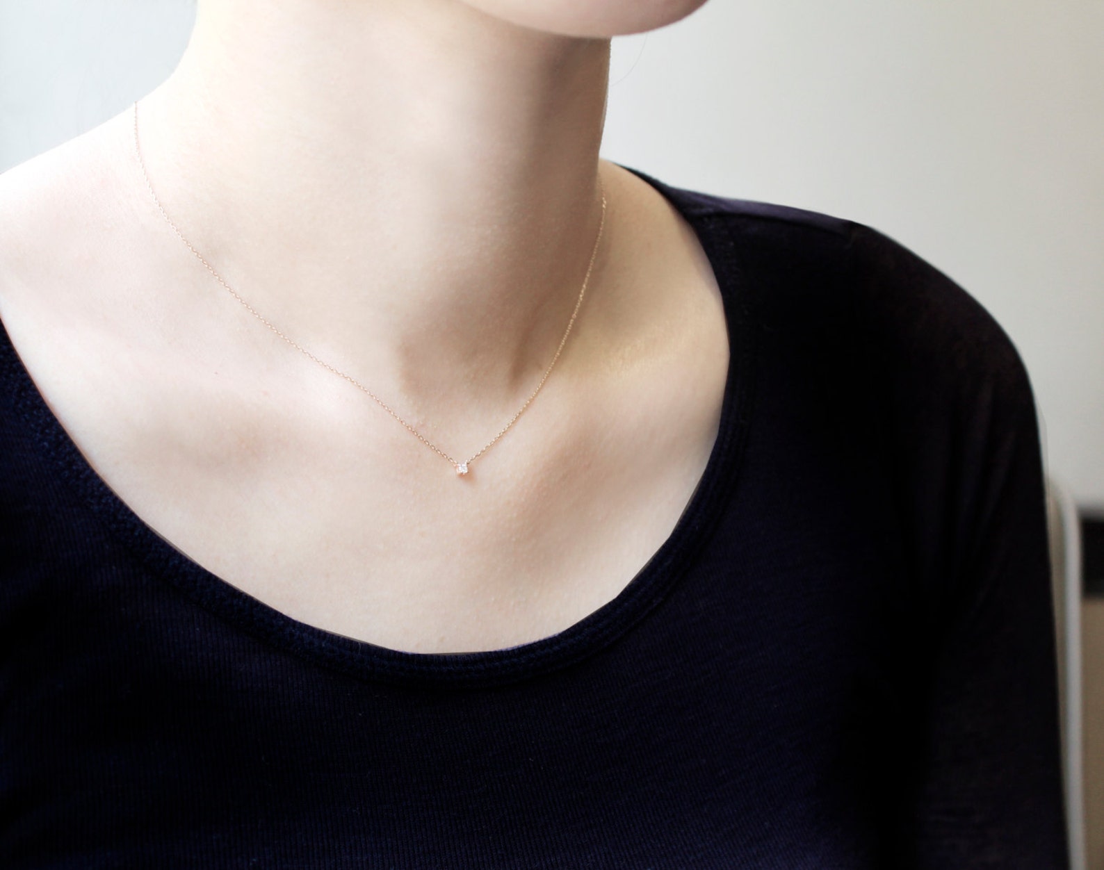 Ruby Neckalce Gold Simple Ruby Necklace 14k Solid Gold Ruby - Etsy